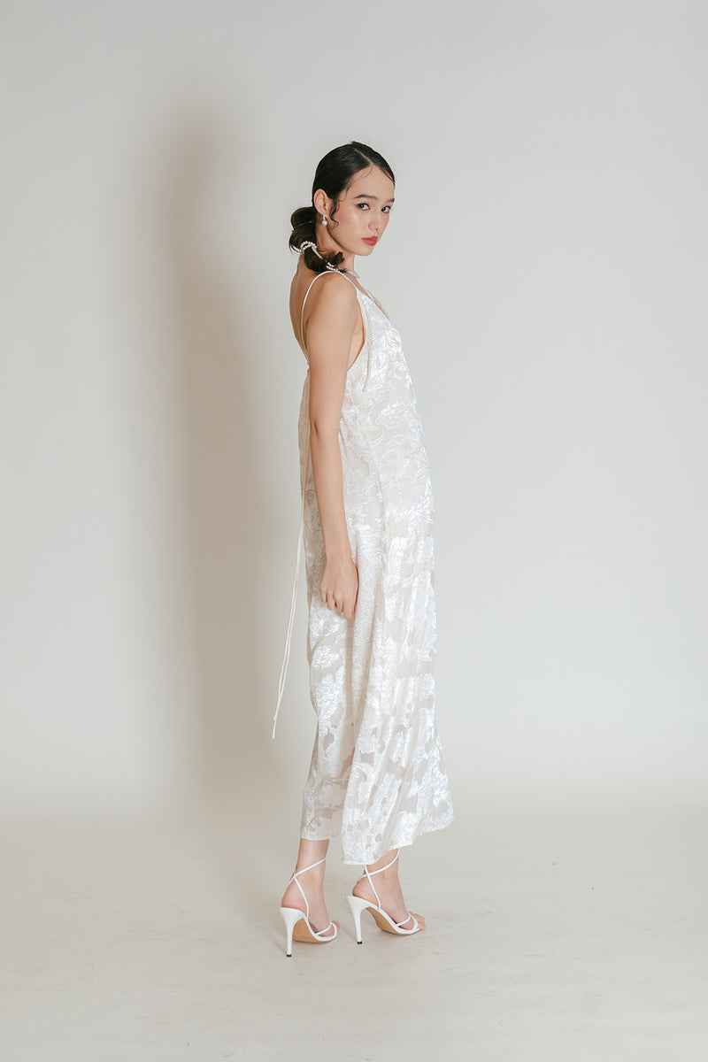 Oneallia Lace Floral Maxi Camisole Dress – 26 INCHI