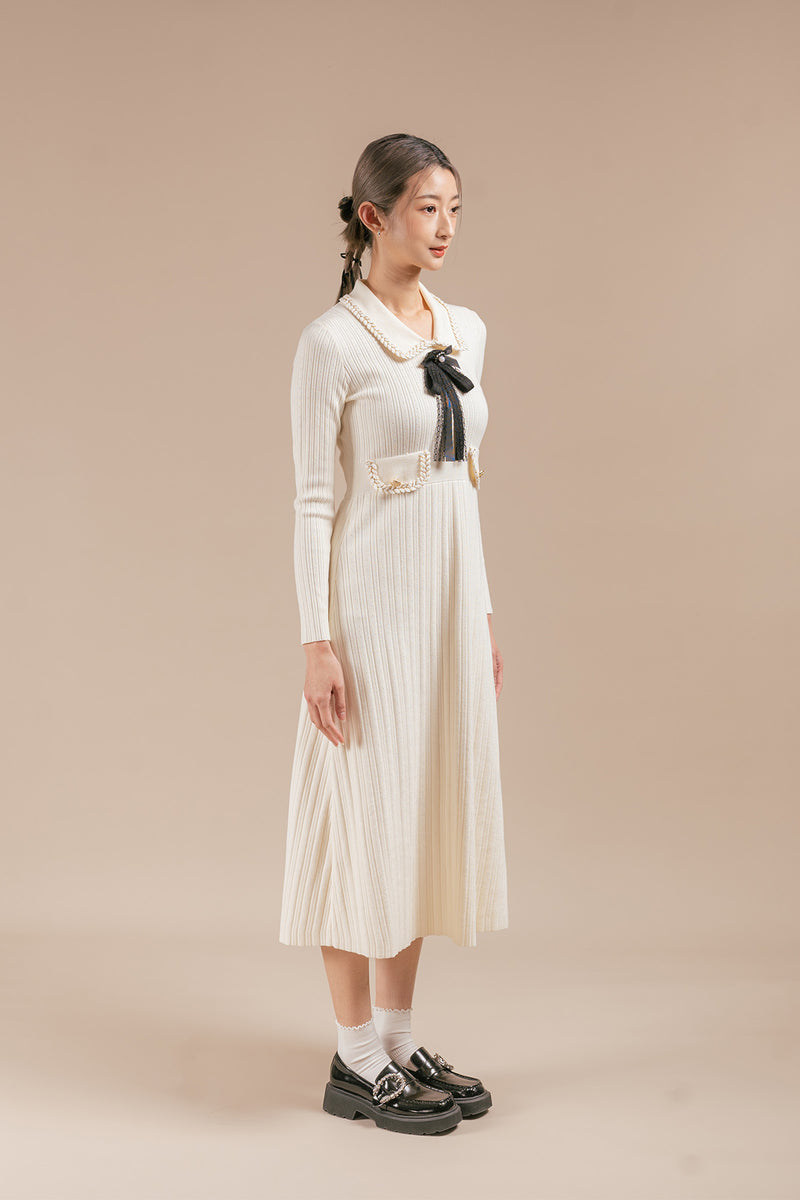 Serrina Ribbed Ribbon Maxi Dress – 26 INCHI